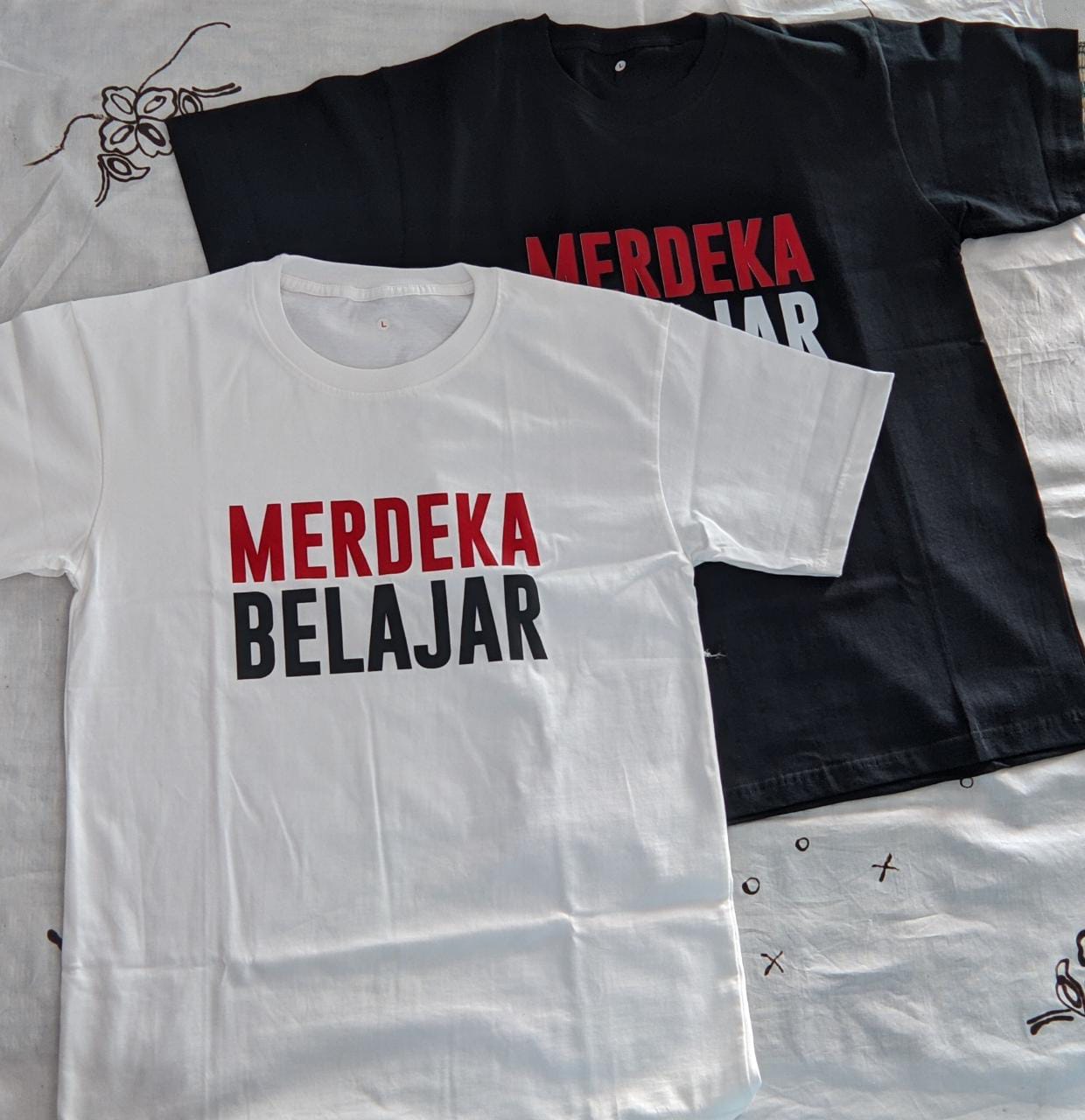 Jual kaos merdeka belajar ukuran s, m, l (panjang) 20s | smksip